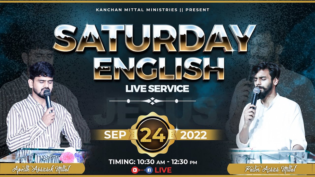 ️ Saturday English Live Service || 24 September 2022 || KMM Live 🔴 ...