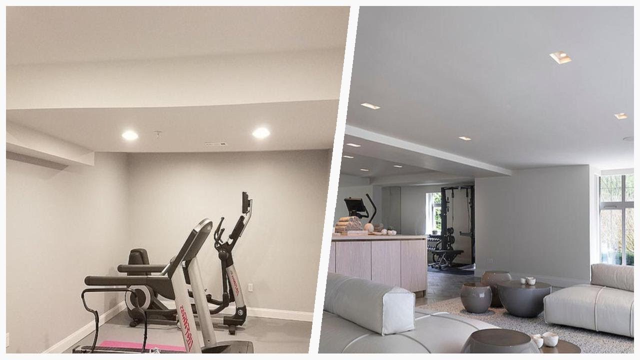 75 Large Gray Floor Home Gym Design Ideas You'll Love 🌈 - YouTube