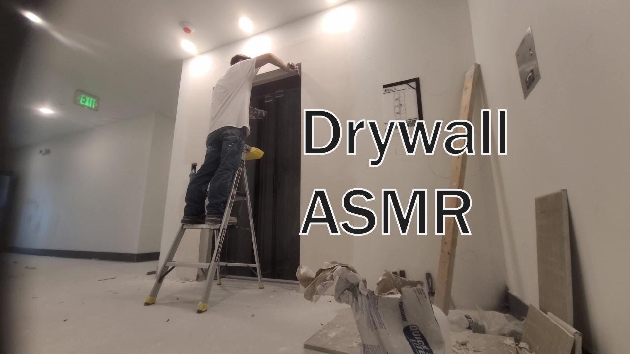 ASMR Drywall┃Finishing an apartment elevator timelapse - YouTube