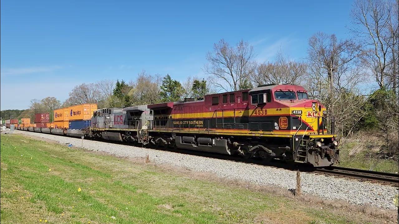 NS 244 RARE GREY GHOST KCSM 4516 Trailing @ Leeds, AL 3/18/23 - YouTube