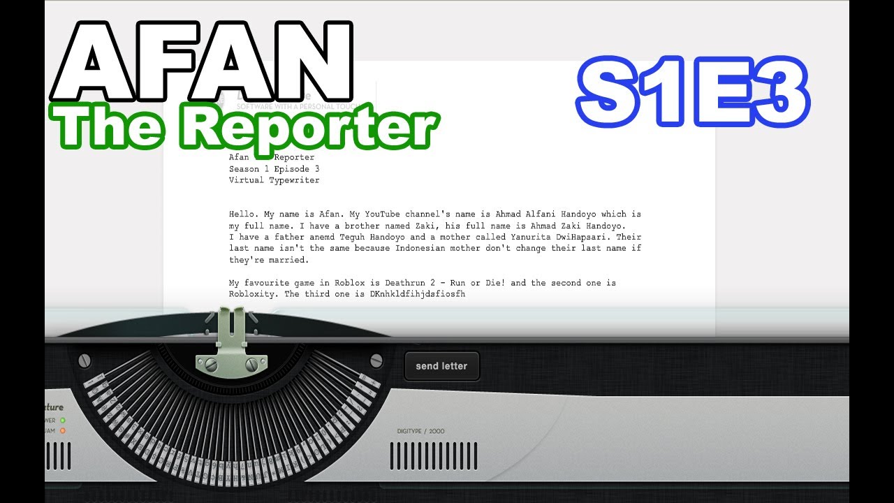 Season 1 Episode 3 - Virtual Typewriter - YouTube