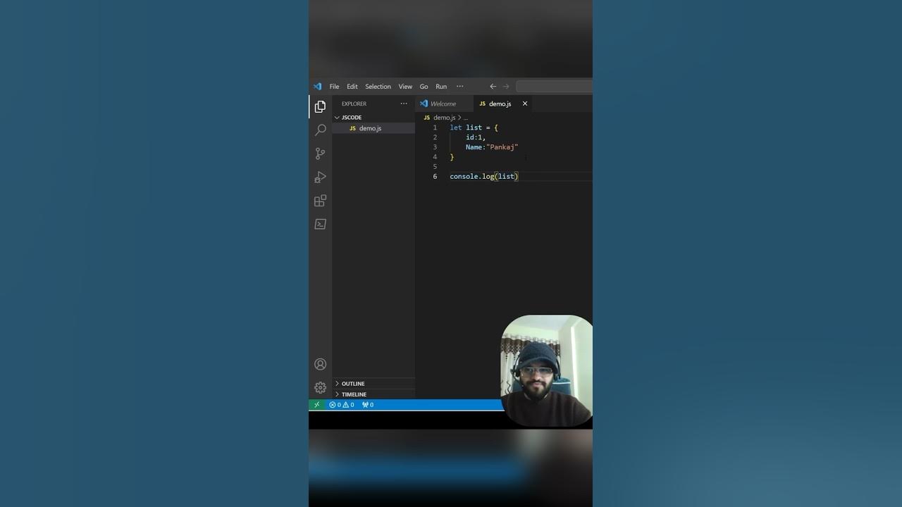 How To Create Your First Javascript Project And Run It Using Vs Code Coding Shorts Javascript
