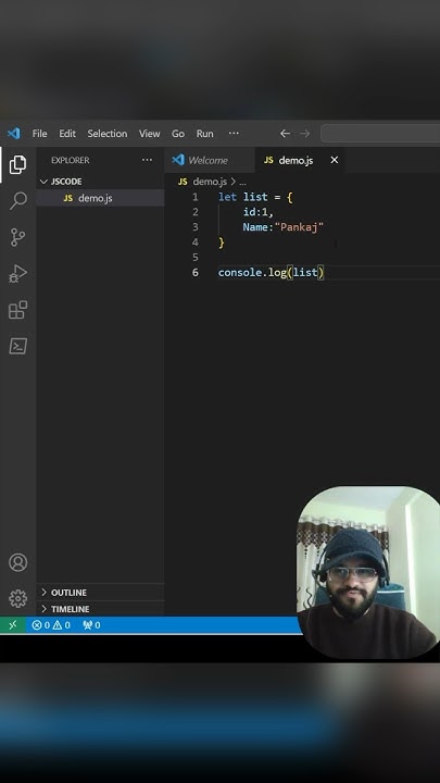 How to create your first JavaScript Project and run it using VS Code #coding #shorts #javascript ...