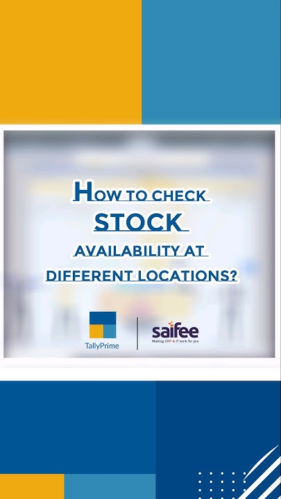 How to Check Stock Availability at Different Locations in Tally! - YouTube