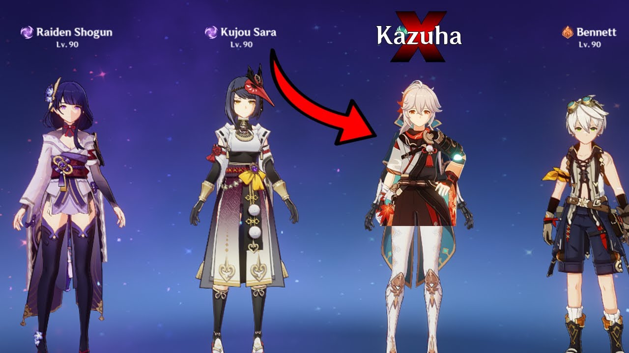 Trying a "KAZUHA" TEAM BEFORE HIS BANNER - YouTube