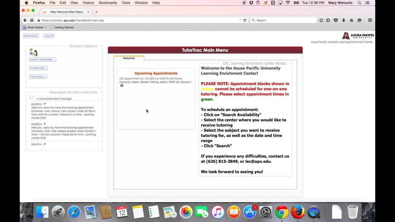 TutorTrac How to Cancel An Appointment - YouTube