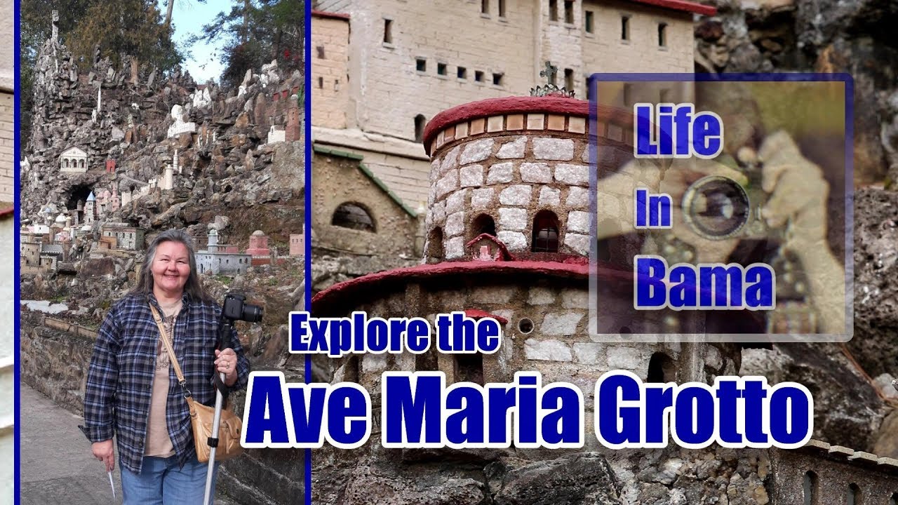 Ave Maria Grotto in Cullman | Life In Bama - YouTube