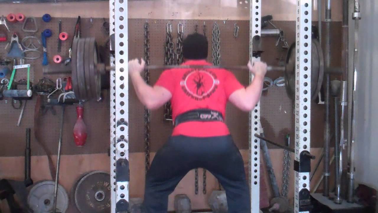 Squats - 4/12/16 - 405 Back Squats, 315 Front Squat - YouTube