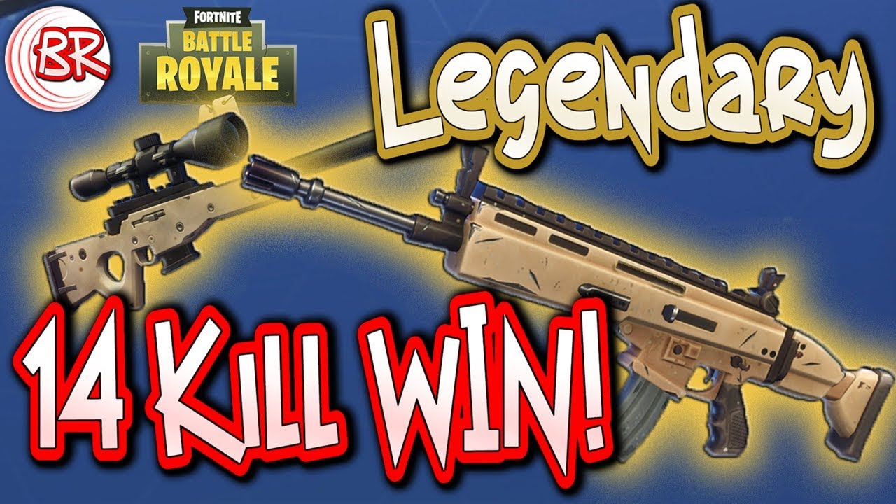 LEGENDARY GUNS! - Fortnite: Battle Royale - 14 KILL Game - YouTube