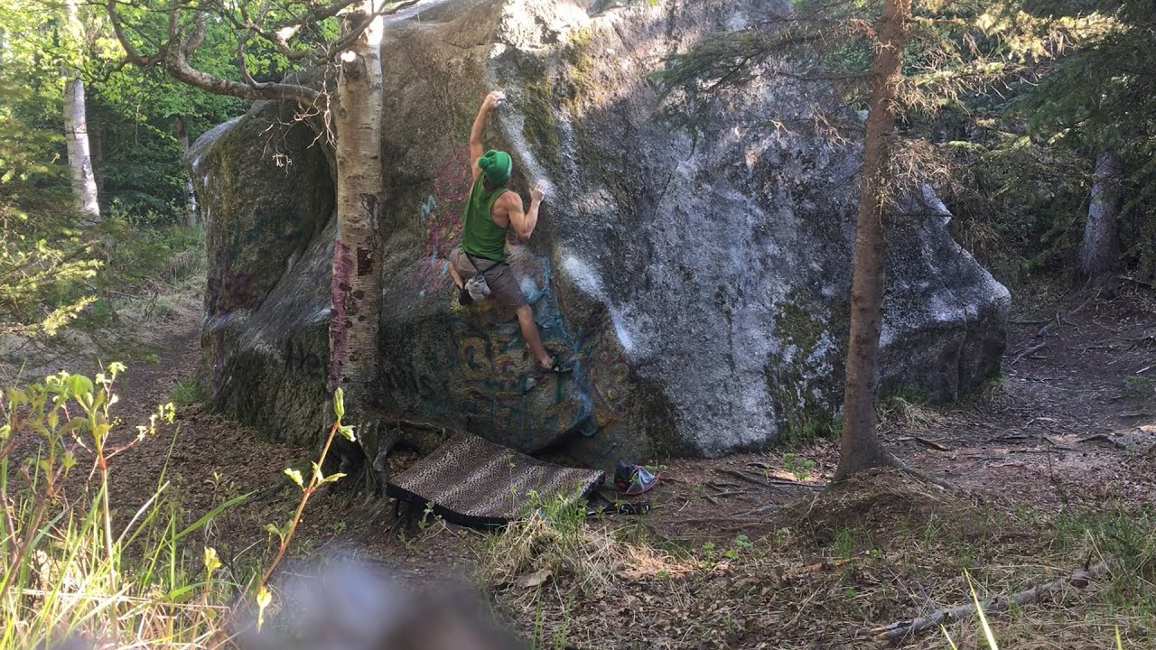 The Service Boulder - Bouldering in Anchorage, Alaska - YouTube