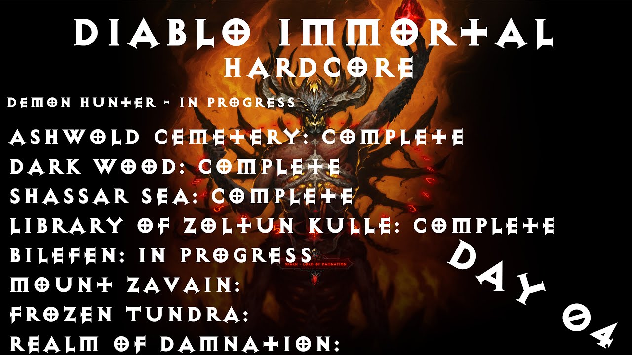 Diablo Immortal Playthrough - Day 4 (Hardcore Style) - YouTube