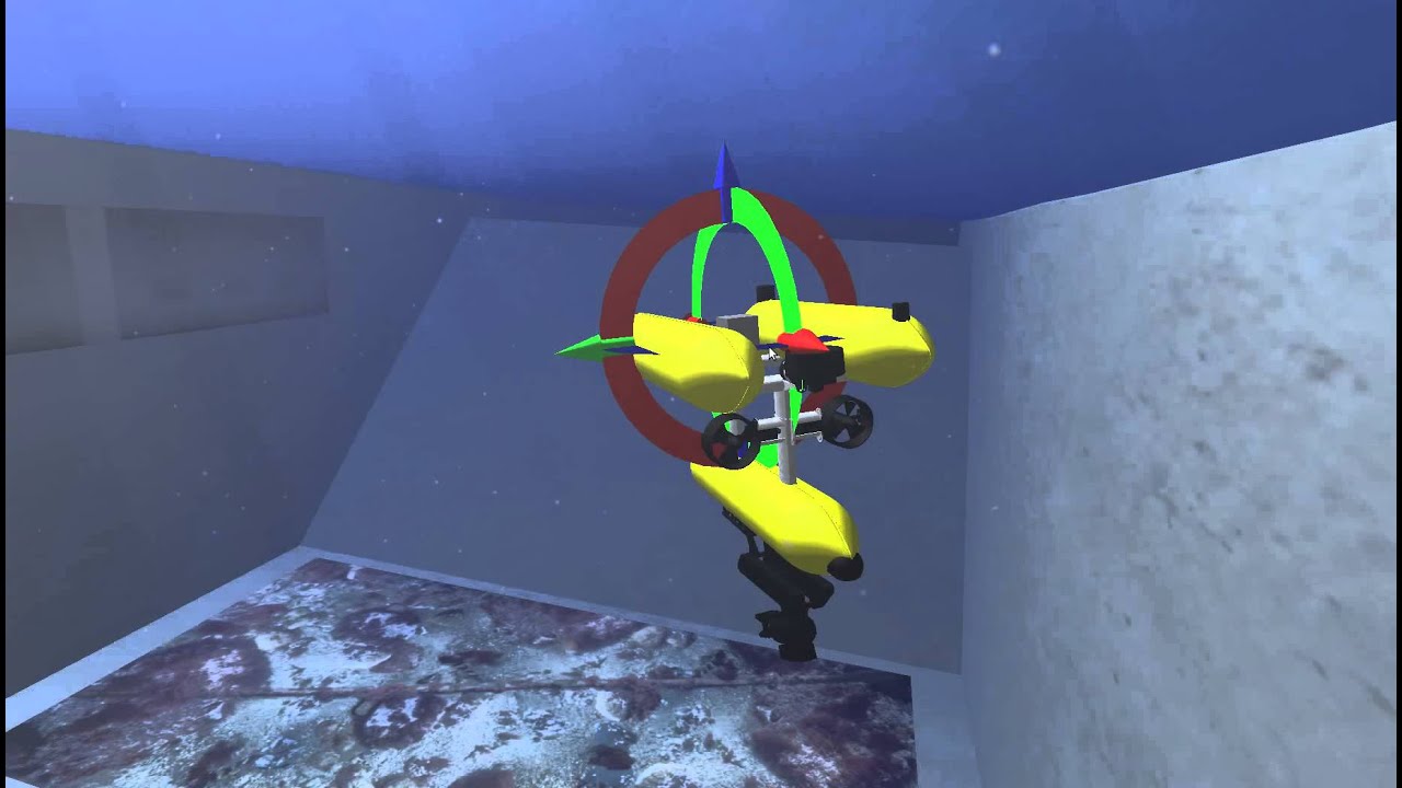 UWSim Interactive markers - YouTube