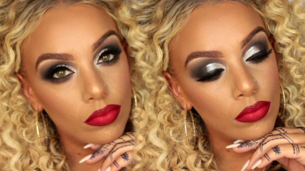 Dramatic Cool Toned Make Up Tutorial - YouTube