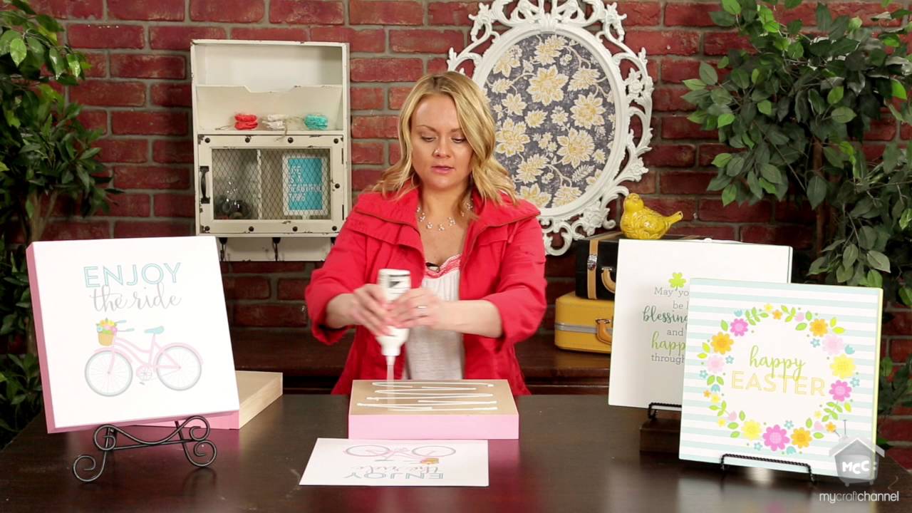 Scrapbook Paper Box Signs - YouTube