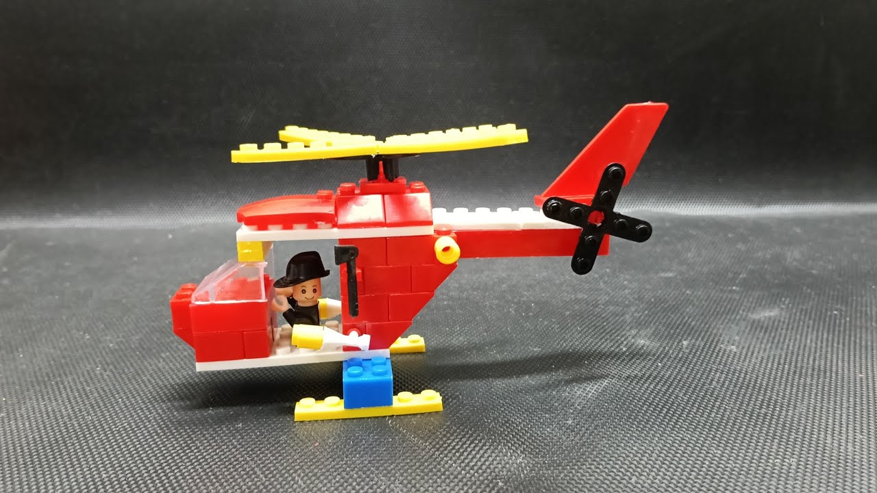 I Made a Fire Rescue Helicopter Using Lego | how to make helicopter ...