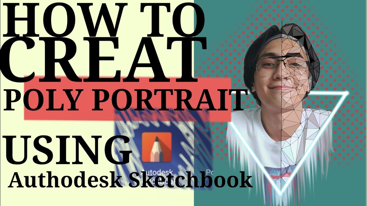 Autodesk Sketchbook - How to creat Poly Portrait (Part 3) 😁 - YouTube