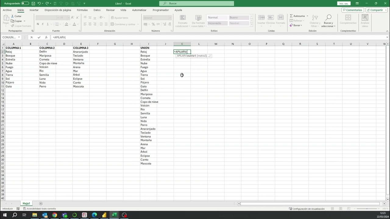 Unir-Juntar-Fusionar-Apilar Columnas en Excel de manera sencilla - YouTube