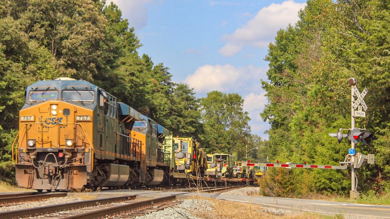 Chasing CSX M652 from Charlotte to Cherryville! - YouTube