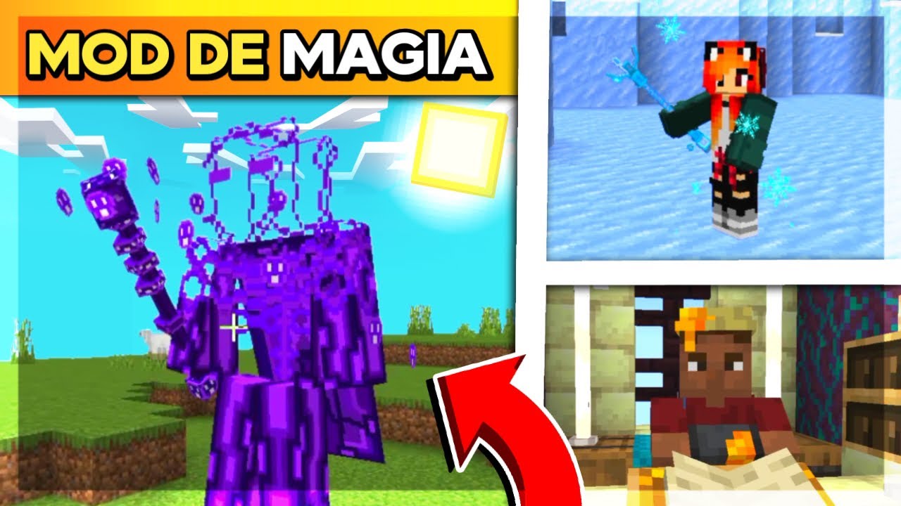 🦊INCRÍVEL MOD DE MAGIA PARA MINECRAFT PE! - YouTube