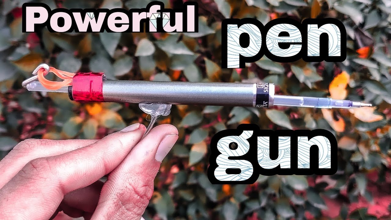 How to make a pen gun 🔫 |2021 science project - YouTube