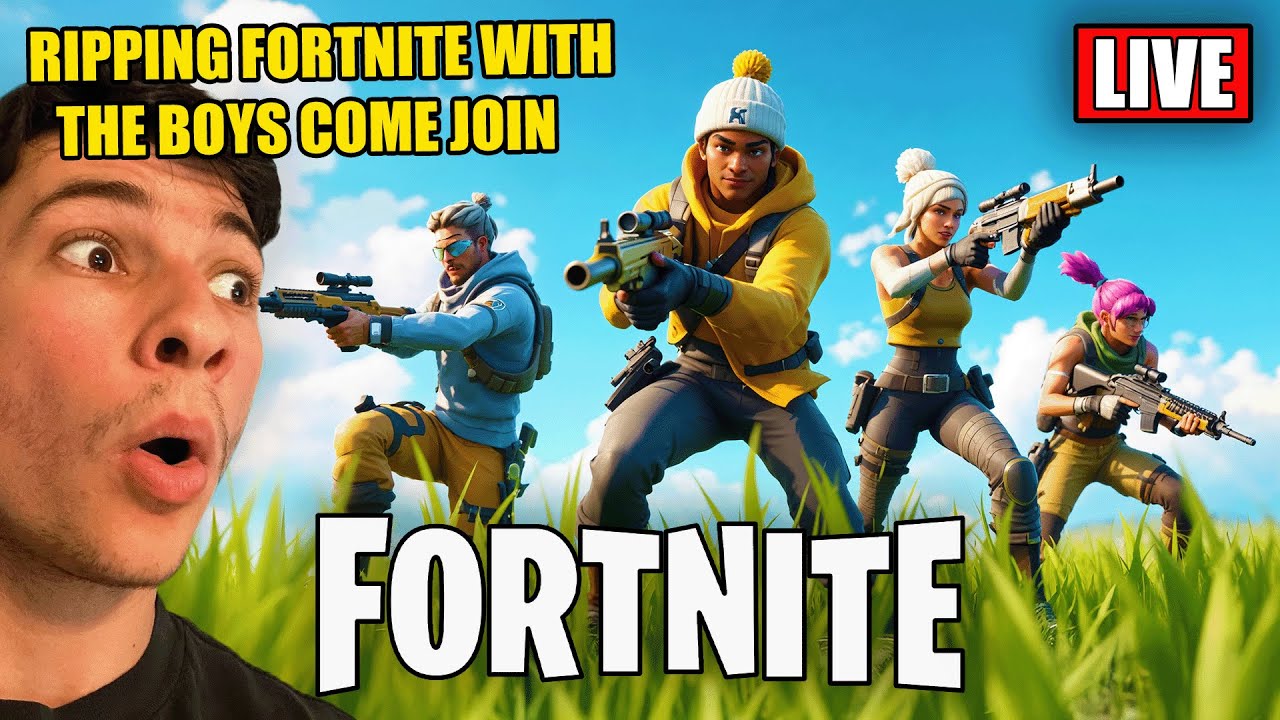 Playing Fortnite With The Boys Come Join Us - YouTube