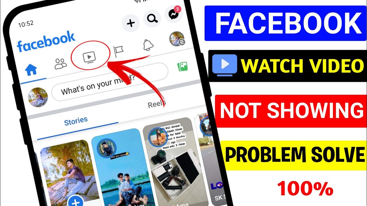 Fix Facebook Watch Video Icon Tab Missing | Facebook Watch Icon Not ...