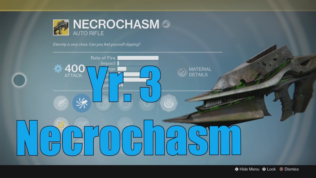 HOW TO GET YEAR 3 NECROCHASM (Destiny) - YouTube