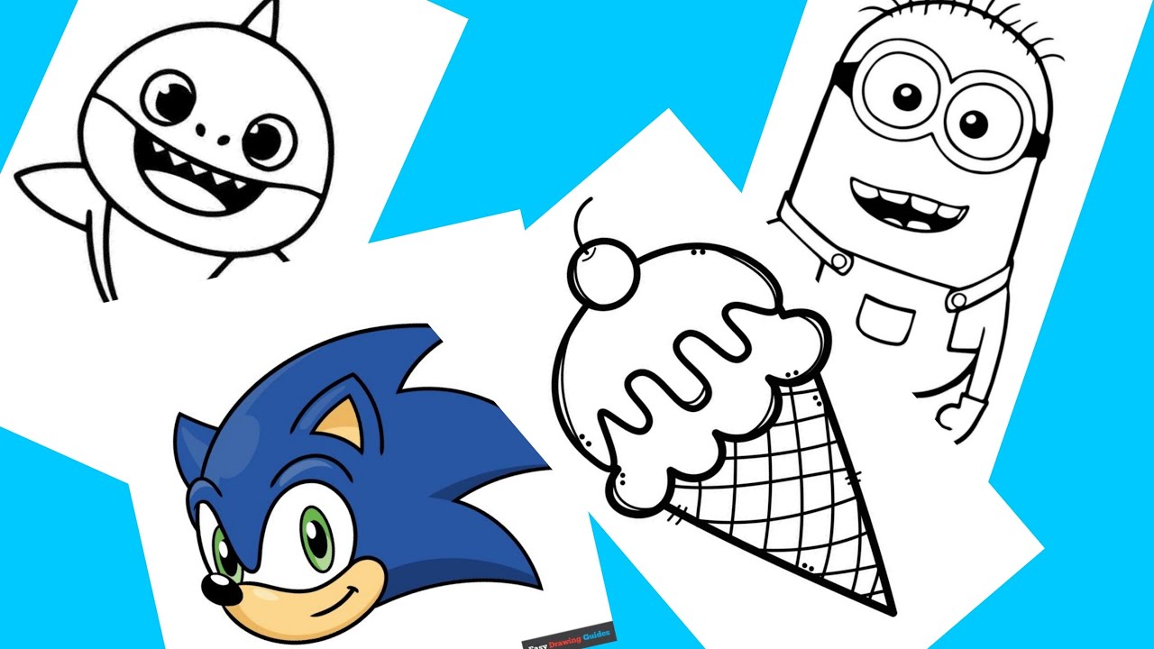 How To Draw Cute Cartoons With Just A Marker! - YouTube