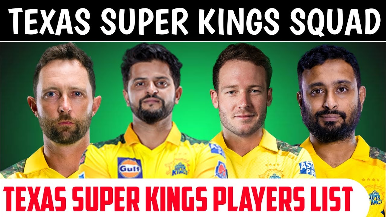 MLC 2023 Major League Cricket - Texas Super Kings Squad | Texas Super ...
