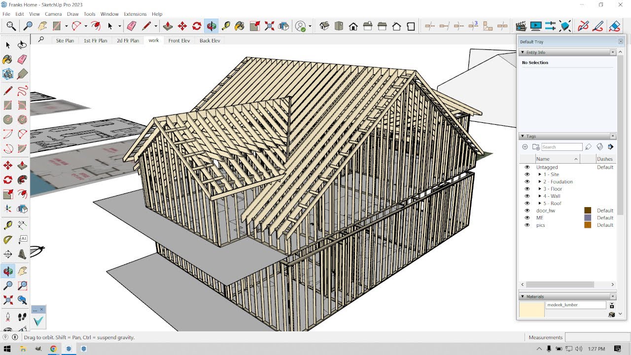 Frank's Roof Framing - Live SketchUp Work Session - YouTube