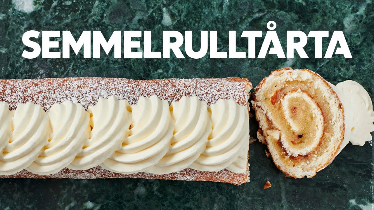 Semmelrulltårta - YouTube