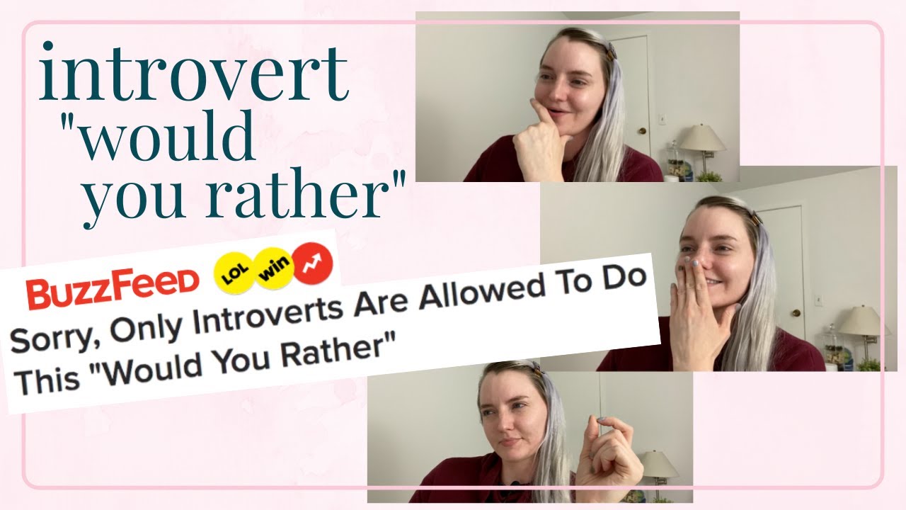 introvert would you rather | Michelle Booth - YouTube