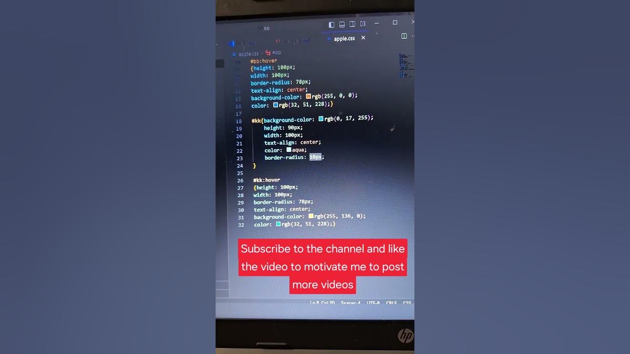How To Write Hello World Simple Code Css And Html Css Html5 Coding