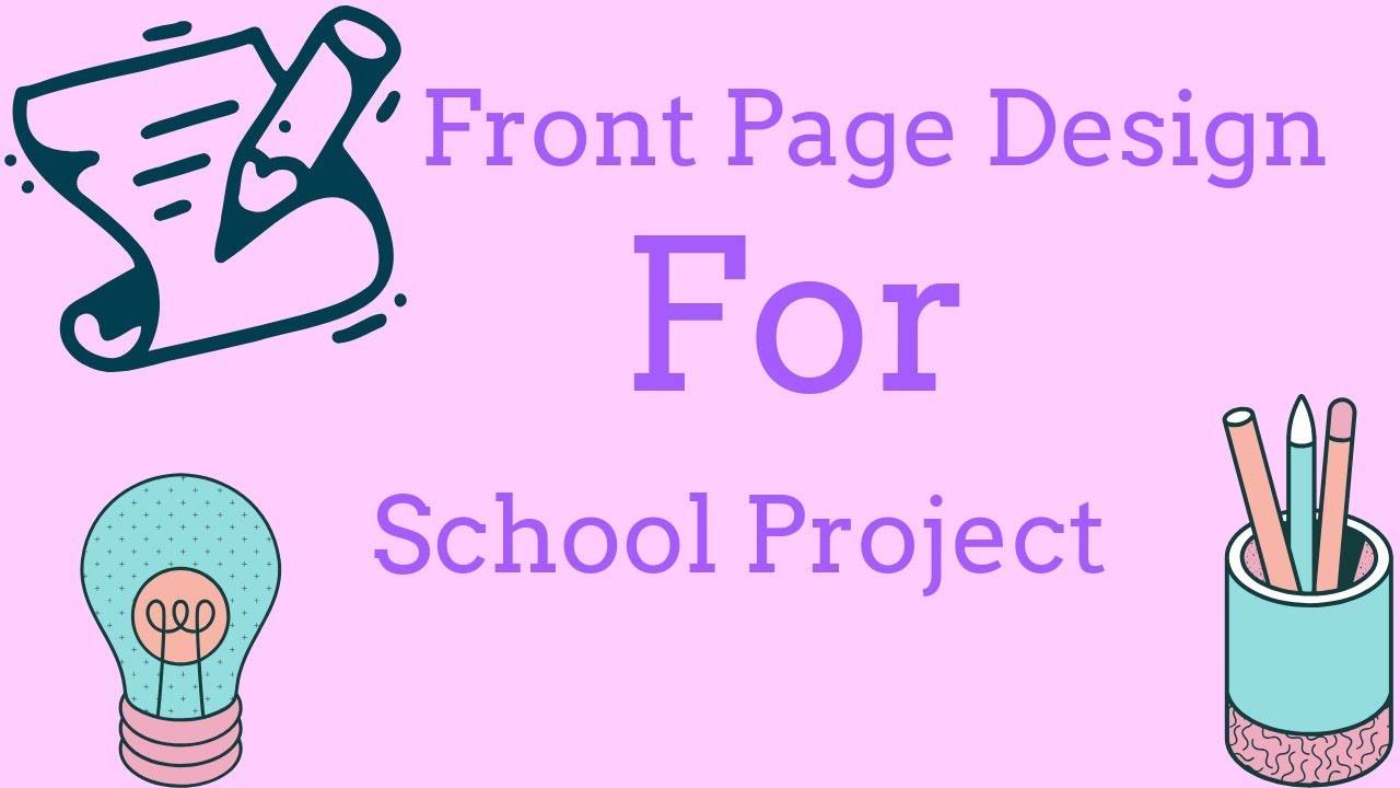 Front Page Design For Class 10 - YouTube