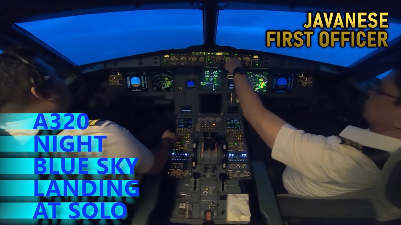 A320 NIGHT LANDING ON ADI SOEMARMO SOLO - YouTube
