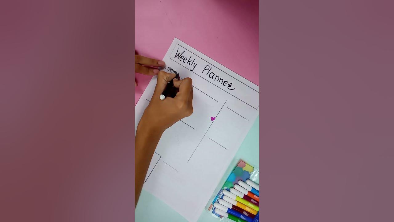 How to make timetable at home | timetable design | school timetable ...