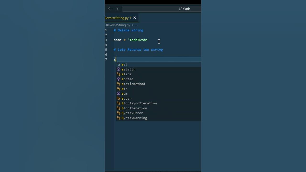 How to Reverse String in Python - YouTube