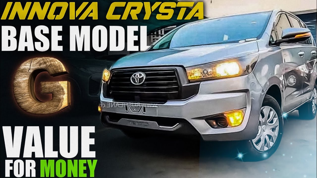 2023 Cheapest Innova Crysta Review | Innova Crysta 2023 Base Model ...