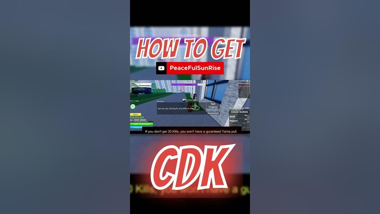 HOW TO GET CDK! #bloxfruit #bloxfruits #bloxfruitpvp #cdk - YouTube