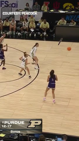 Caroline Lau Hits the Deep Three vs. Purdue | Northwestern Women's ...