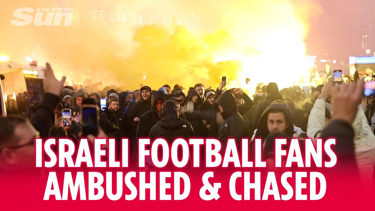 Violence in Amsterdam as Israeli football fans ambushed and chased ...