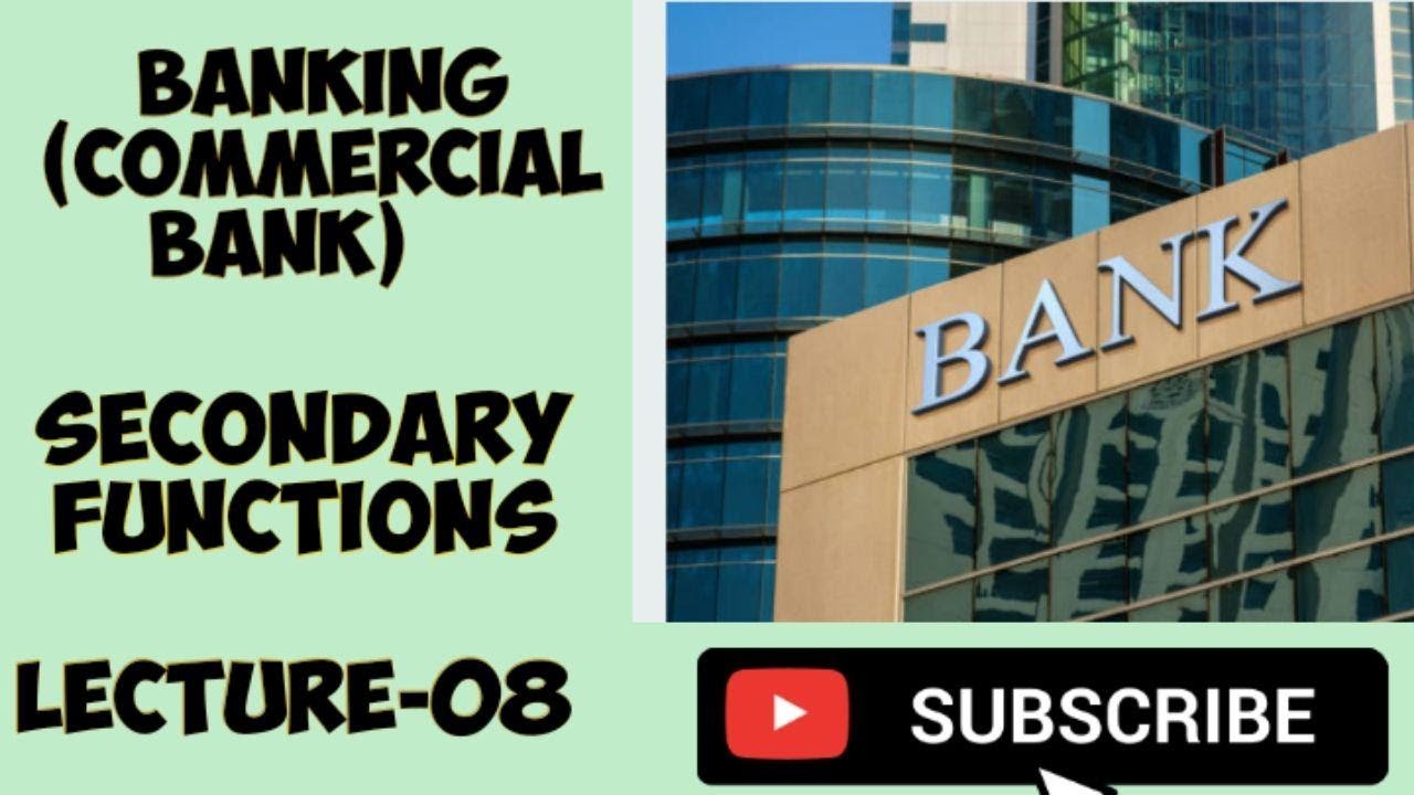 |Banking-commercial bank- Secondary functions| Class-12th| Lecture-08 ...