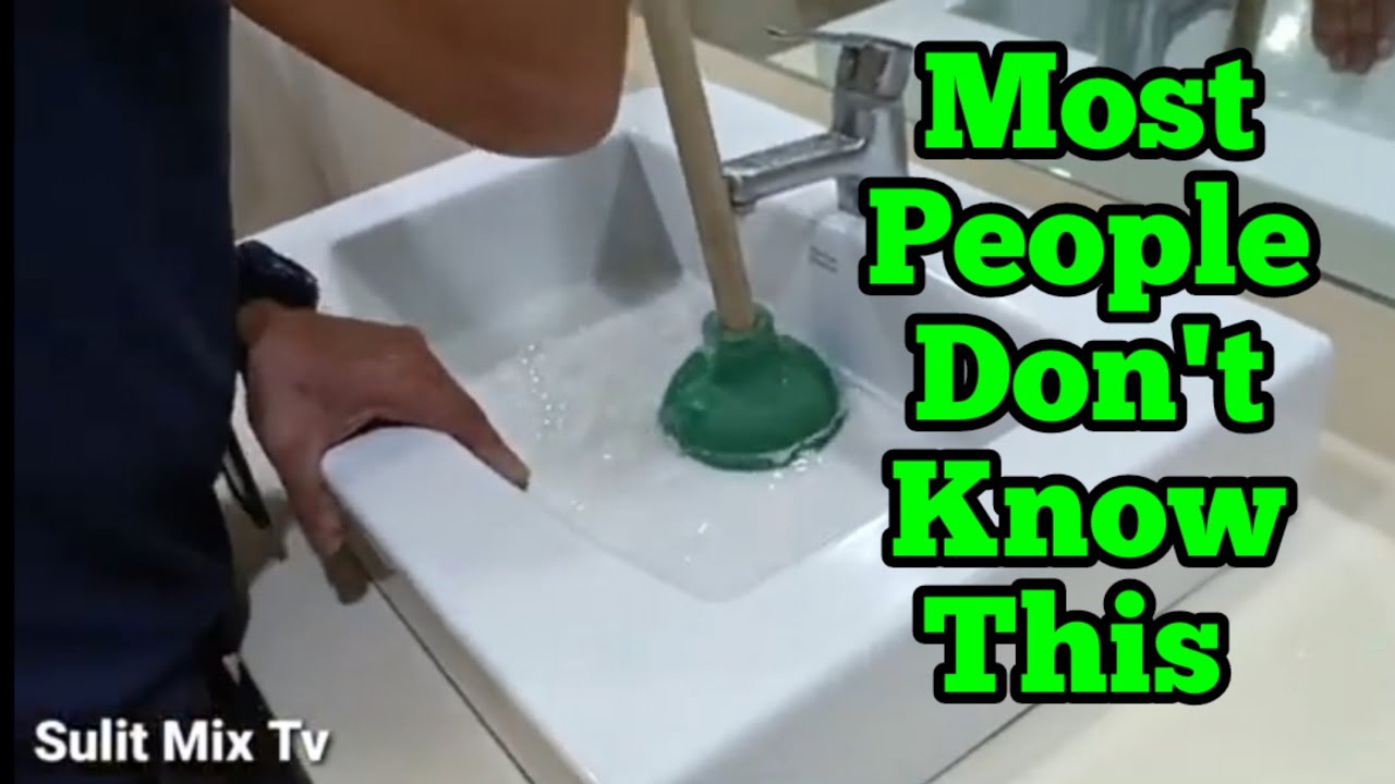 Napakahusay na idea sa pagtanggal ng baradong lababo. Pinoy style - YouTube