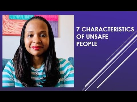 7 characteristics of unsafe people - YouTube