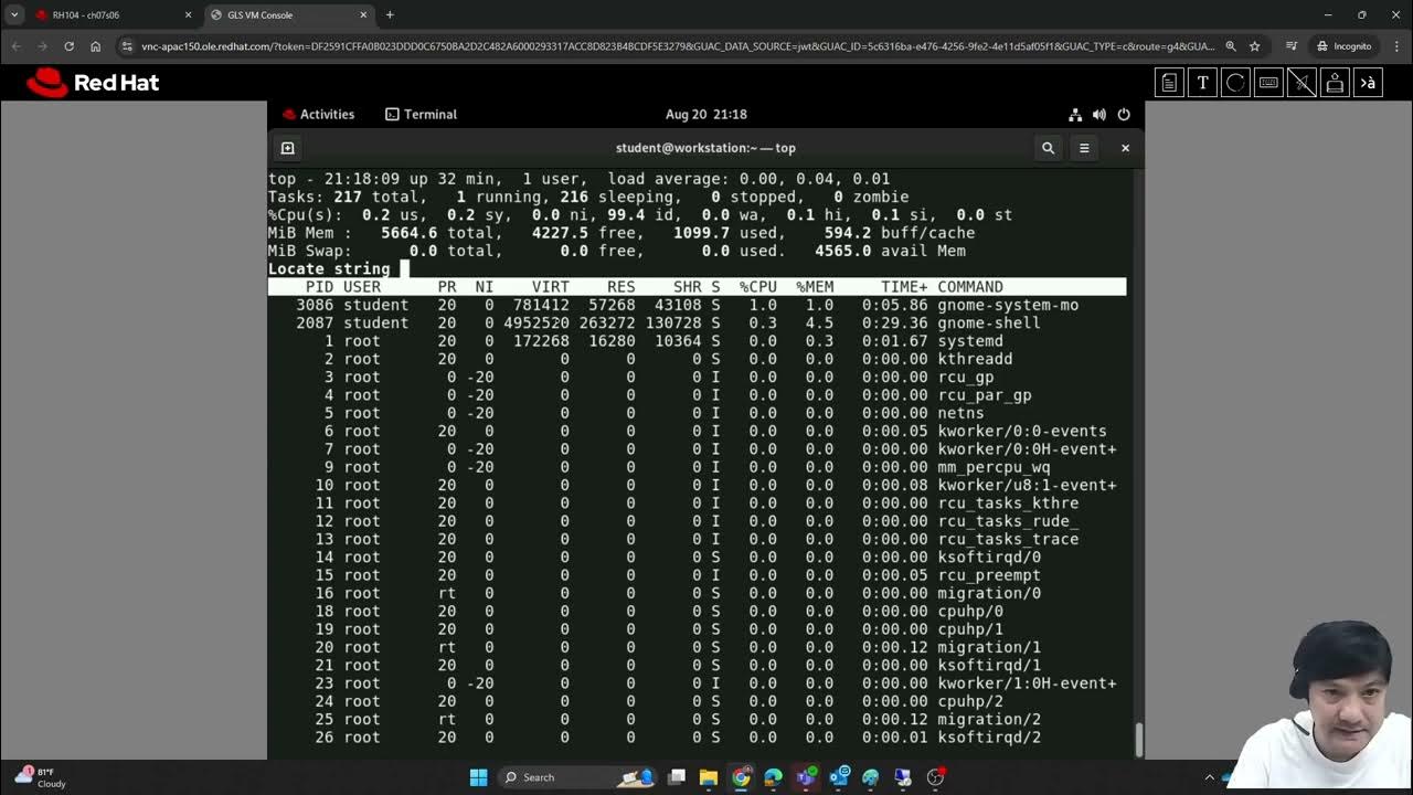 Section 7.6 Guided Exercise Viewing Linux Processes - YouTube