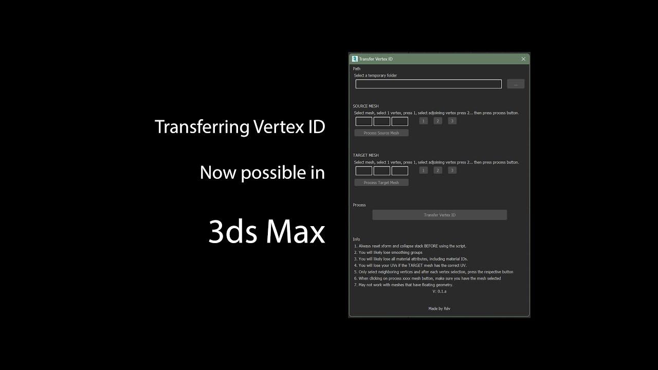 Transfer Vertex ID for 3ds Max - YouTube