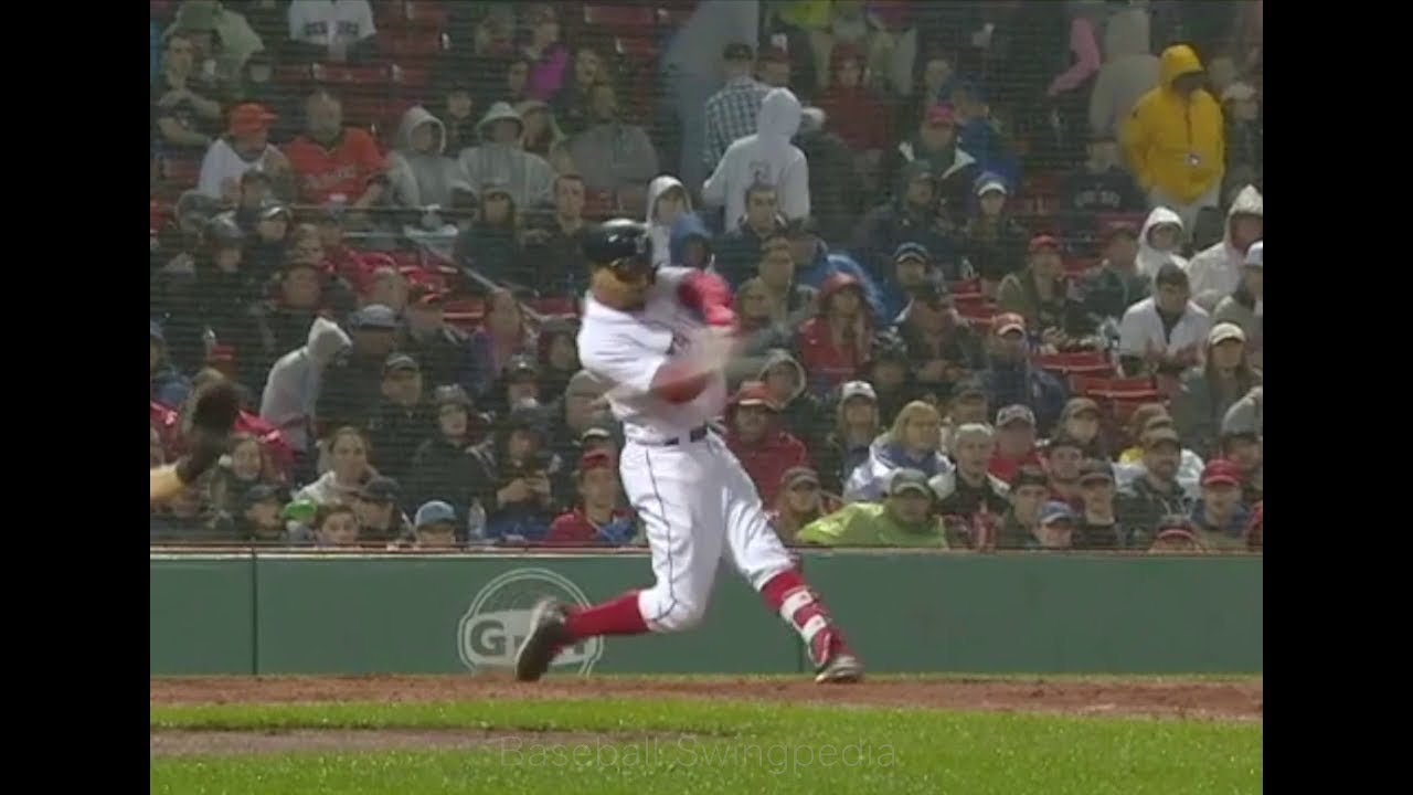 Mookie Betts Home Run Swing Slow Motion 2018-3(#15) - YouTube
