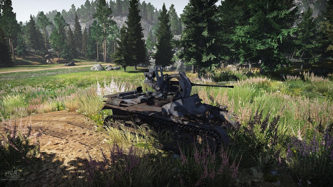 War Thunder Ground Forces (Tanks) Beta - FlakPanzer - AA Tank - YouTube