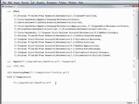 Mathematica How To: How to Insert a File Path - YouTube
