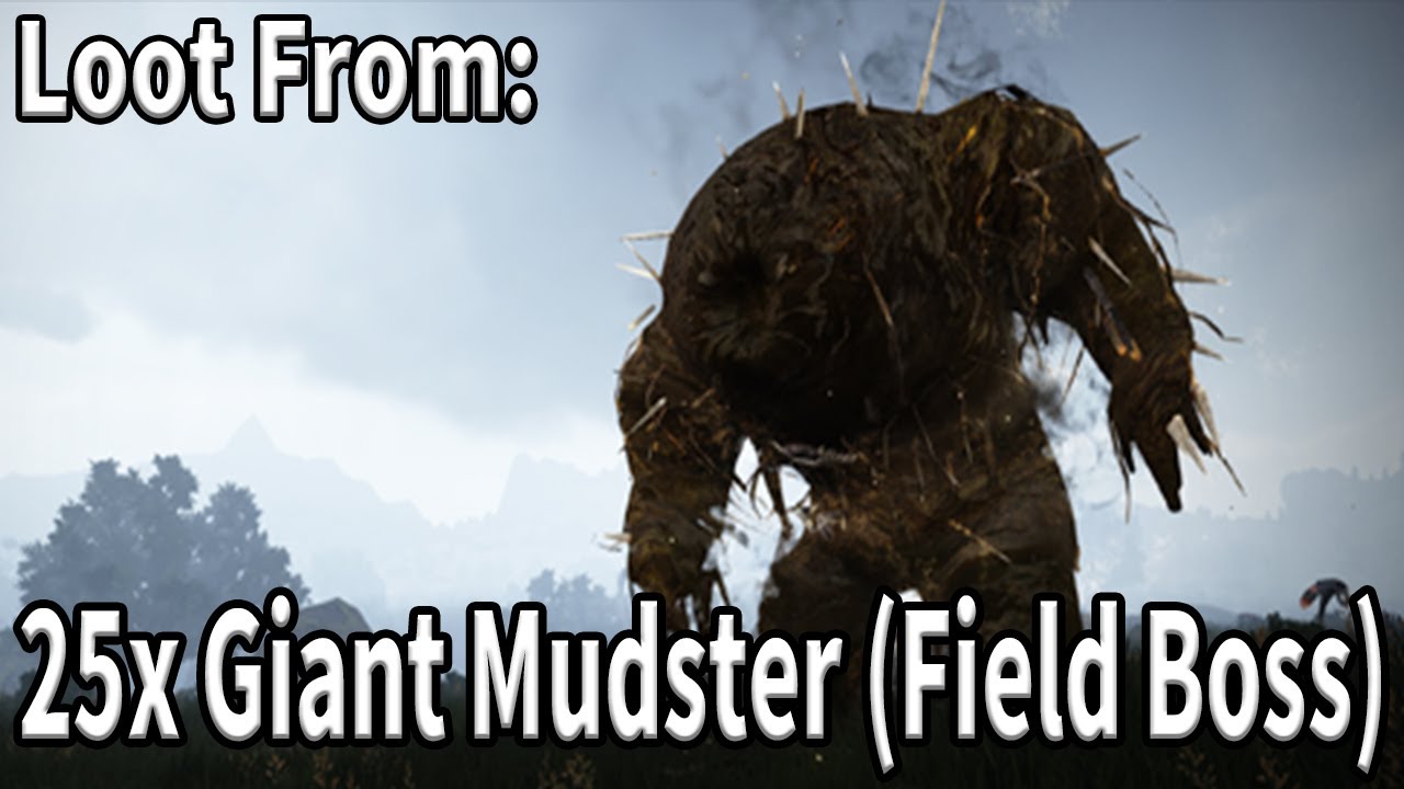 Loot From 25x Giant Mudster (Field Boss) | Black Desert Online - YouTube